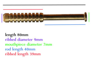 3" Brass One Hitter Pipes - The Original Brass Bat