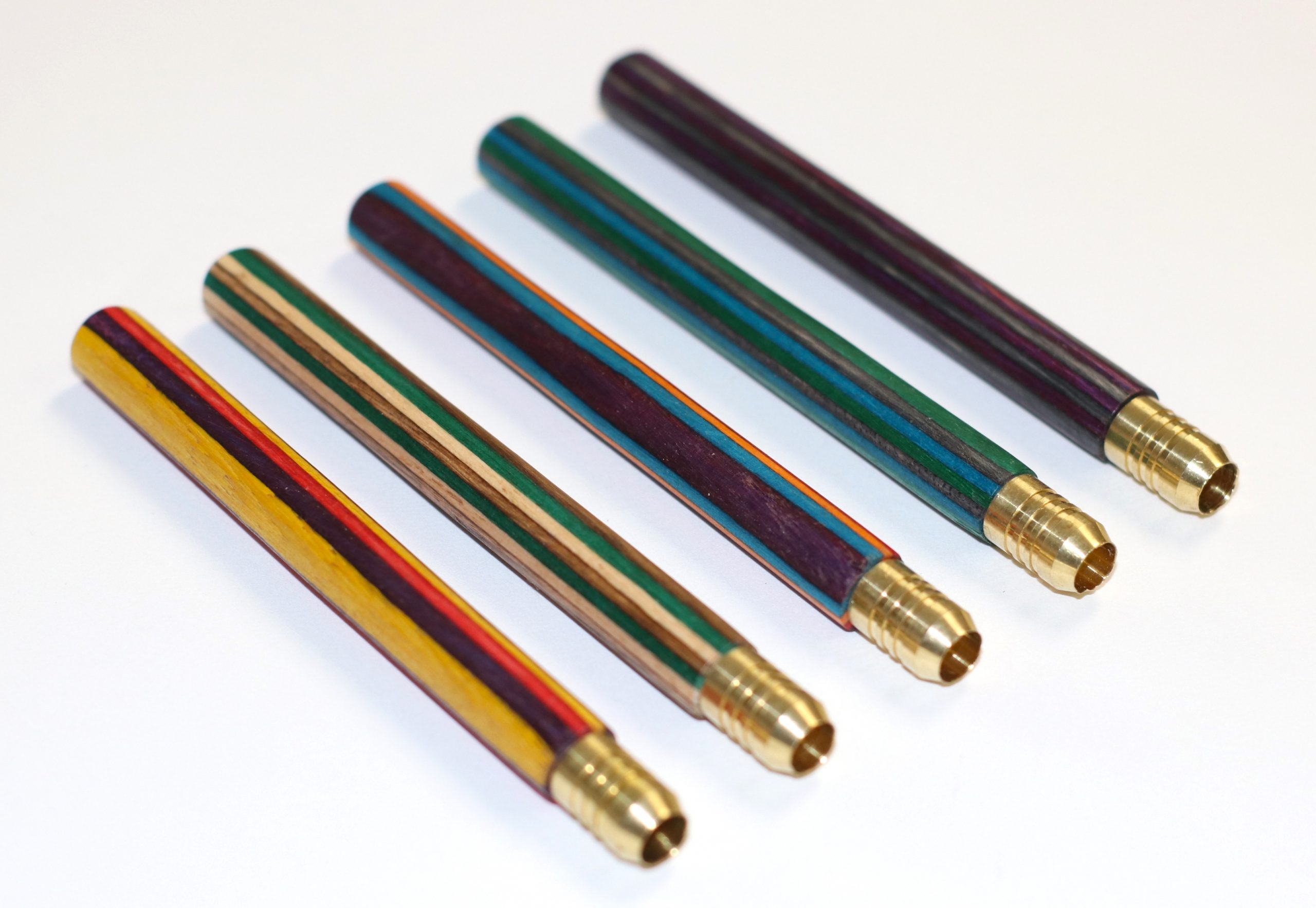 4" Rainbow Wood One Hitter Pipes PRO 420 - PRO420