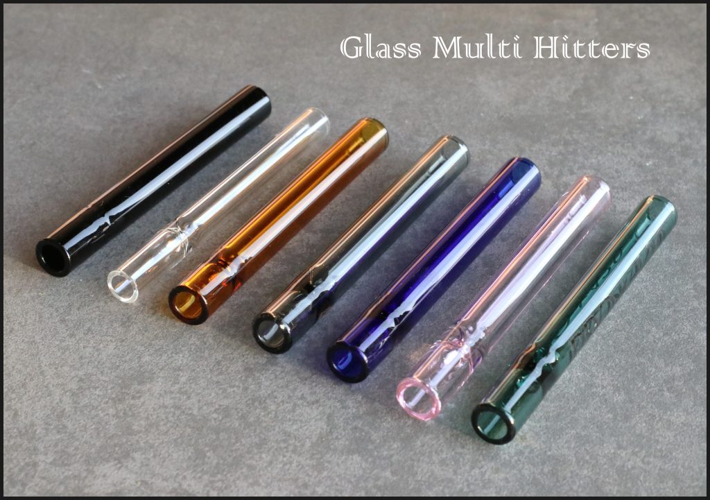 4″ Glass Tube Pipes – Extra Thick, Deep Bowl, 7 Colors