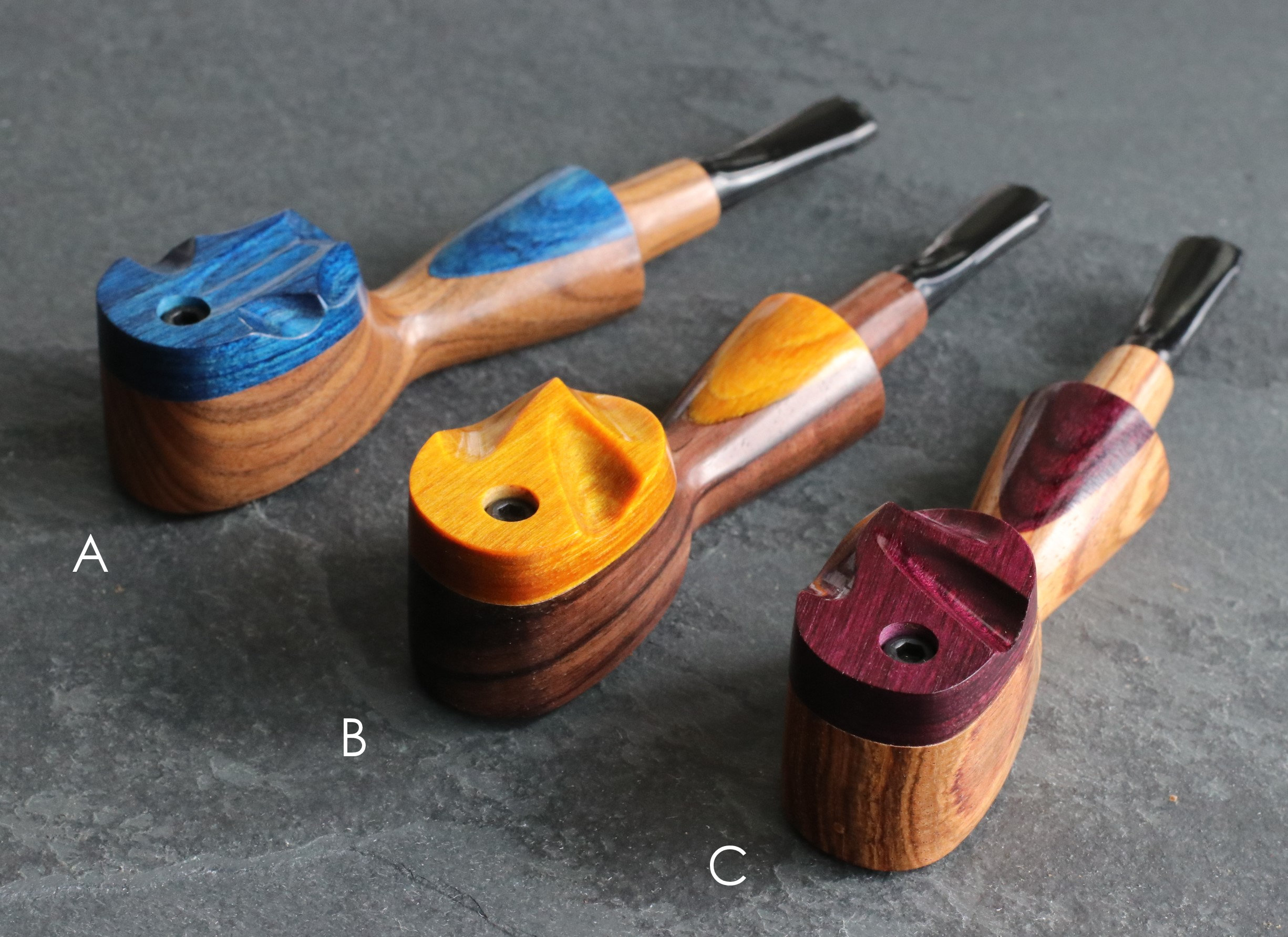 Colorful Exotic Wood Pipes PRO 420 Smoke Shop - PRO 420