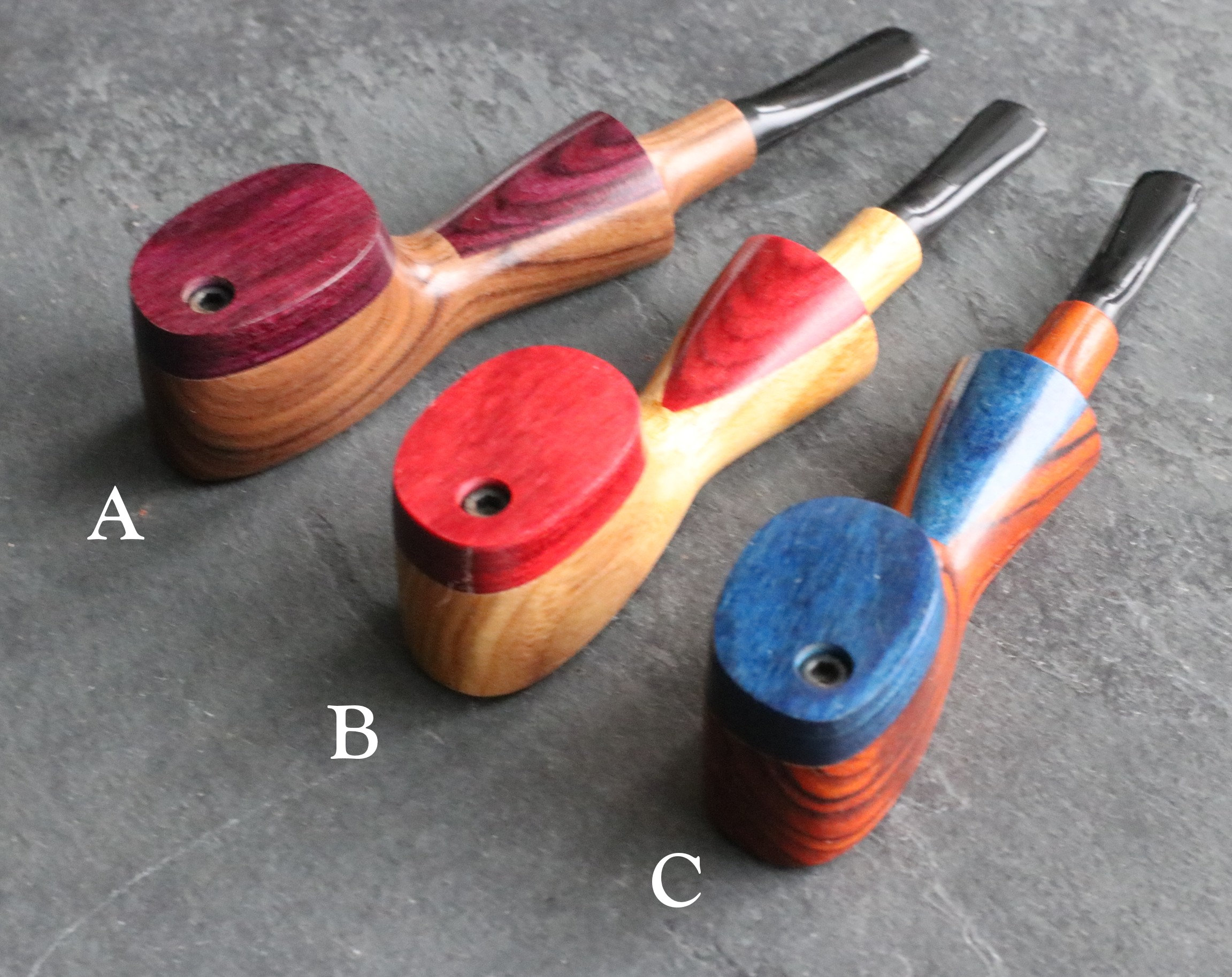 G3 Color Etch Wood Pipe – Swivel Lid, Handcrafted USA