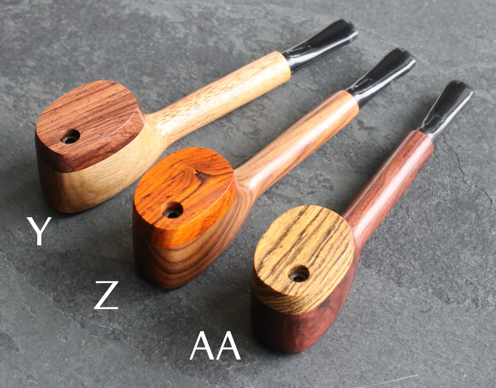 Exotic Wood Swivel Lid Pipe – 4.5″ Smoking Bowl