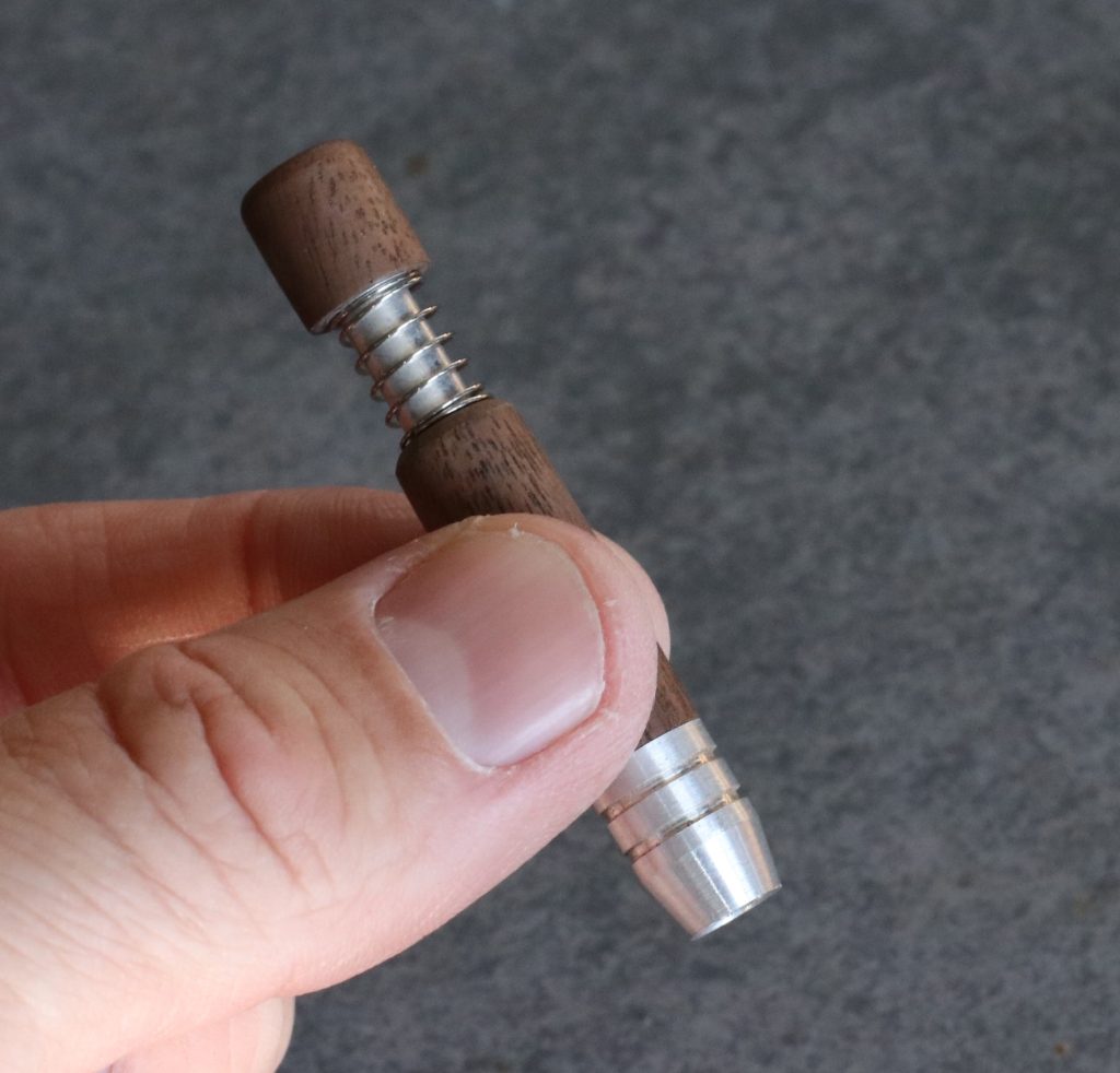 2.3" Spring-Loaded Walnut One Hitter | PRO 420