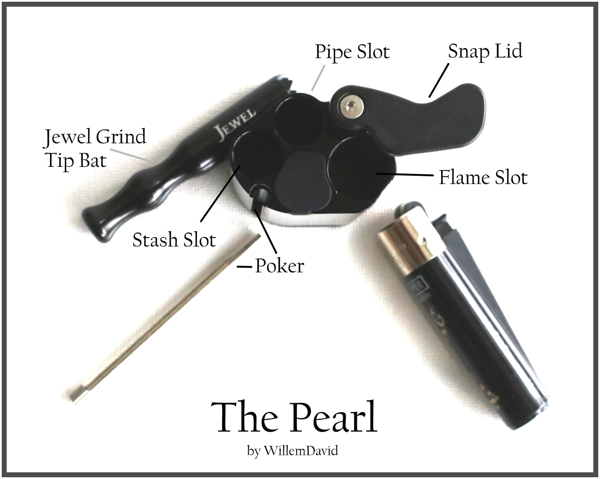 The Pearl-Aluminum Dugout Stash Box-PRO 420 Smoke Shop