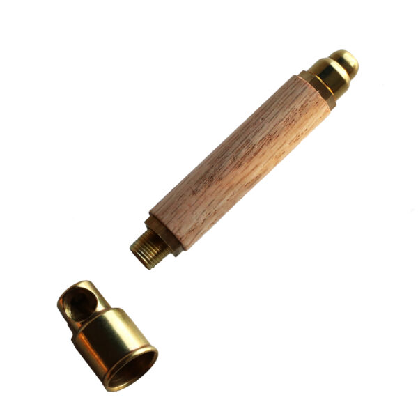 Wood & Brass Smoking Pipe - PRO420