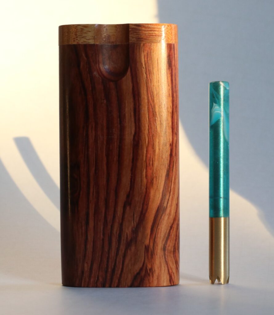 Cocobolo Wood Dugout & One Hitter Pipe - PRO 420